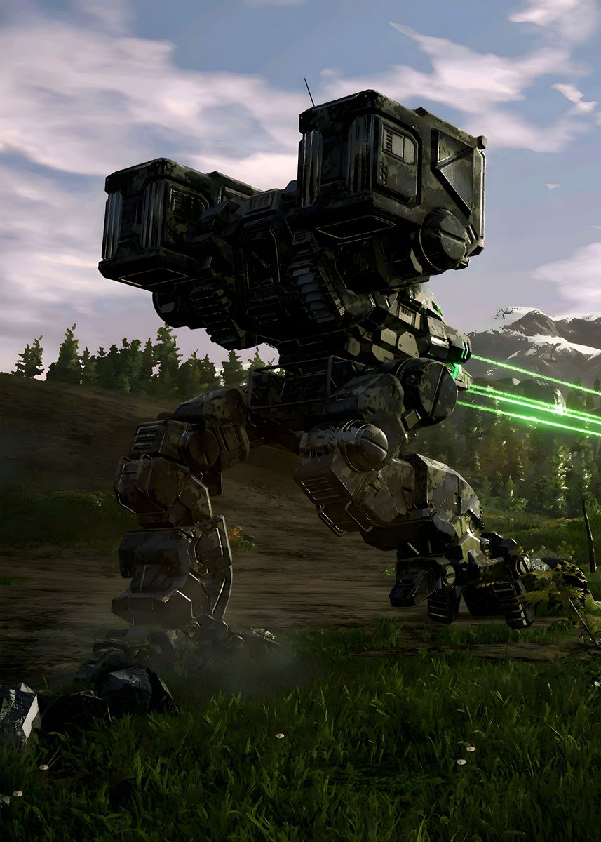 'MechWarrior 5 Mercenaries' Poster, picture, metal print, paint by Mat ...