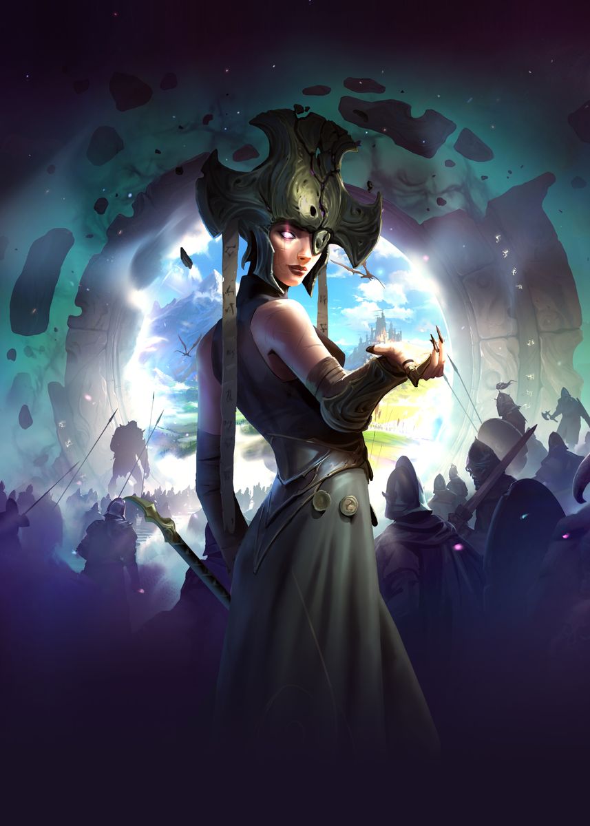 'Wizard Queen Portrait' Poster, picture, metal print, paint by Age of ...