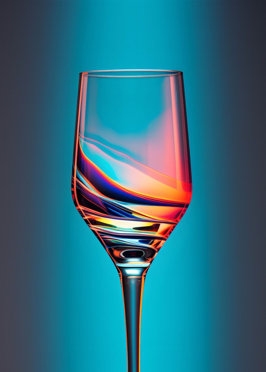 'Glass refraction' Poster, picture, metal print, paint by Poster Fam ...