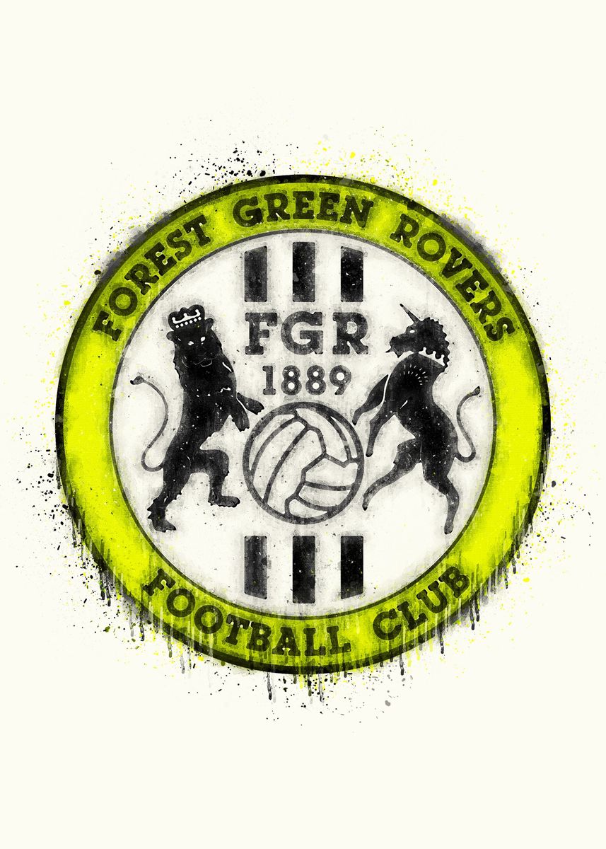 'Forest Green Rovers' Poster, picture, metal print, paint by AngelaReichert Studio | Displate
