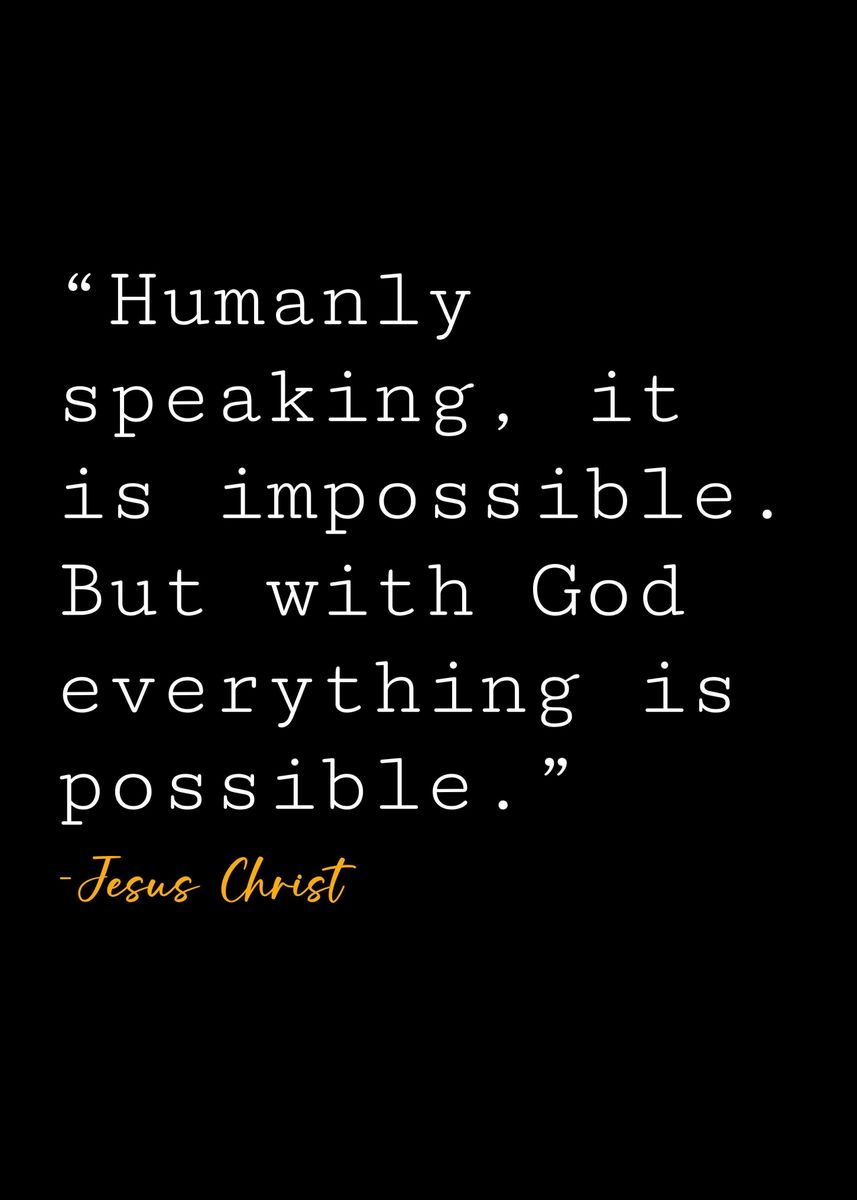 'Jesus Christ Quote ' Poster, picture, metal print, paint by NOHARA ...