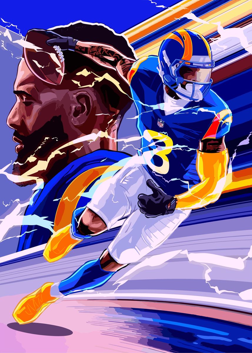 'National Football League' Poster, picture, metal print, paint by Jack ...