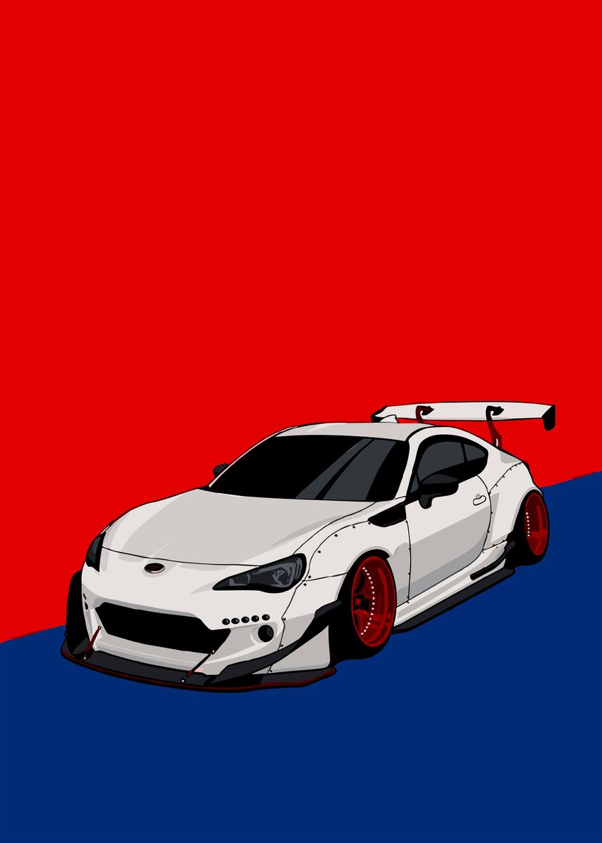 'JDM Car' Poster, picture, metal print, paint by jacki dit | Displate