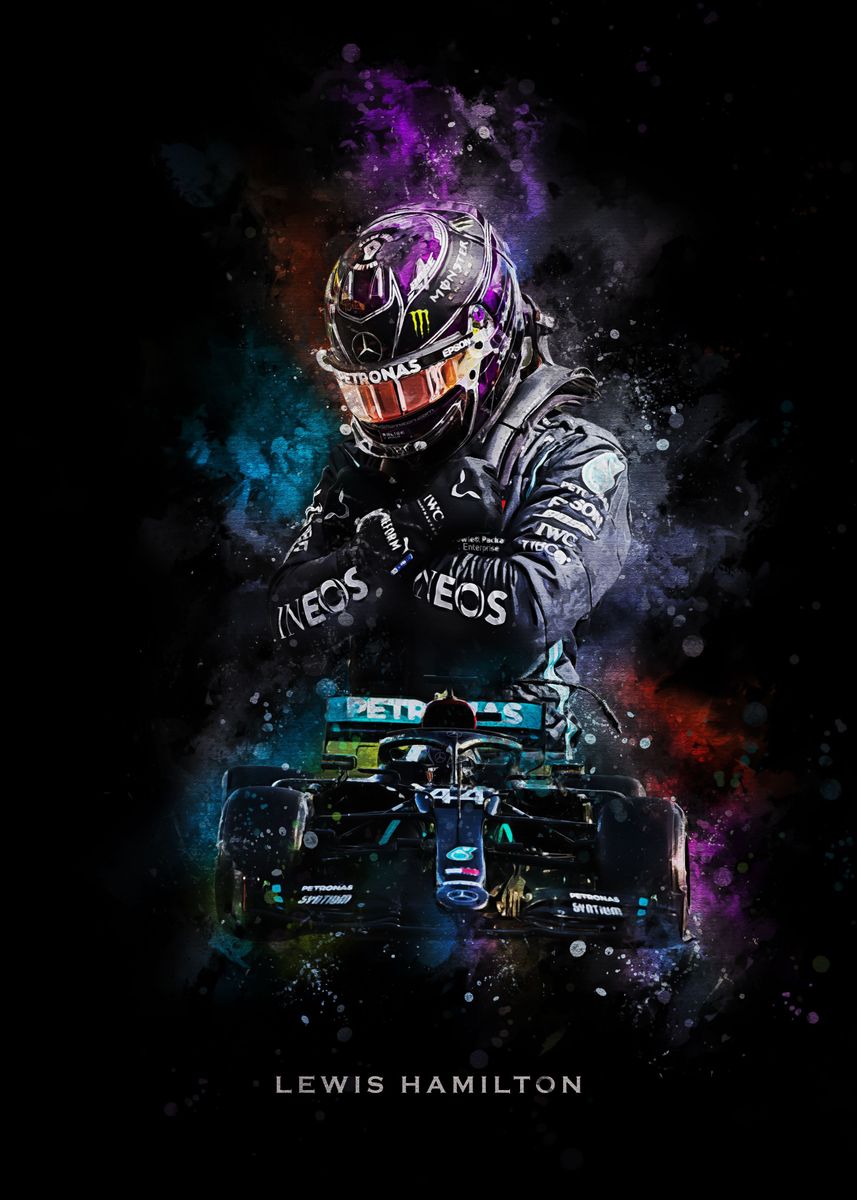 'Lewis Hamilton' Poster by DUKE STUDIO | Displate