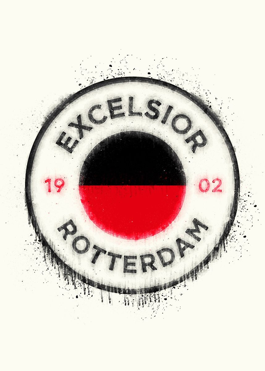 'SBV Excelsior Rotterdam' Poster, picture, metal print, paint by ...