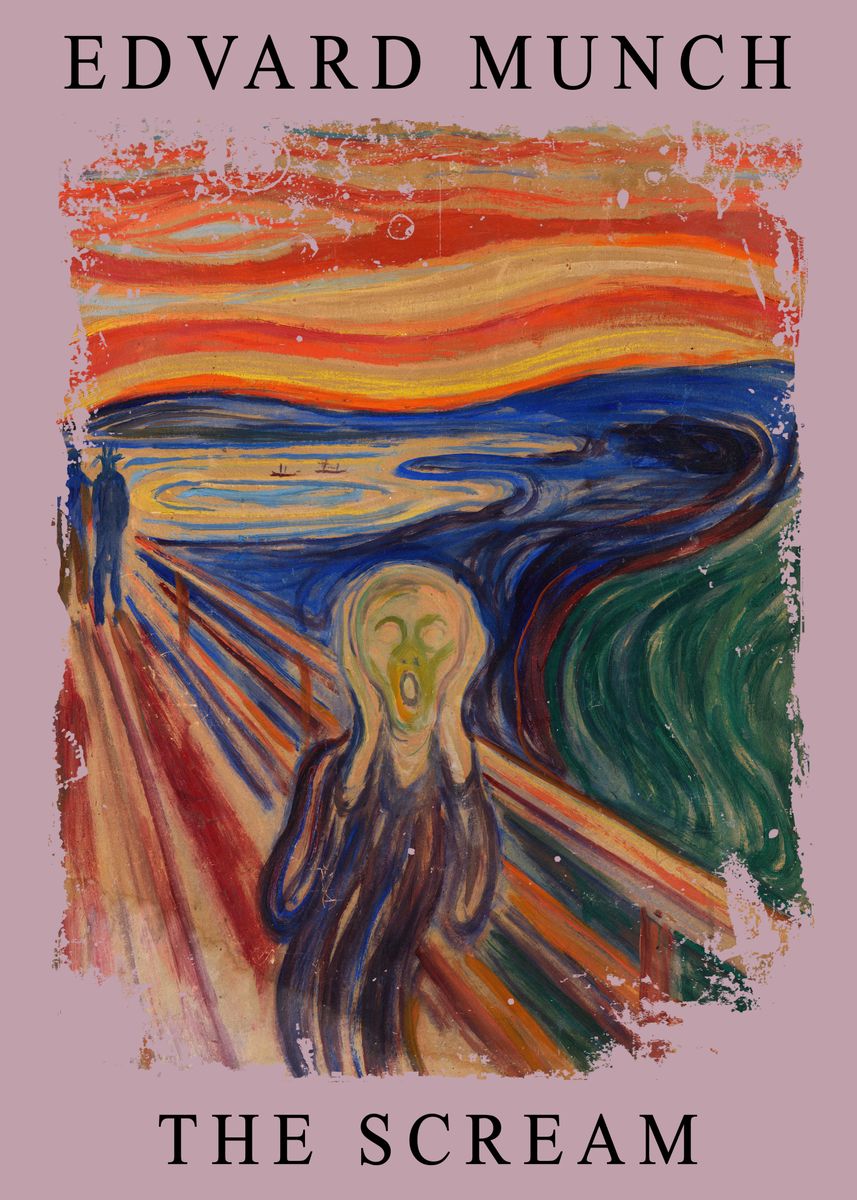 'Edvard Munch The Scream' Poster, picture, metal print, paint by Arts N ...