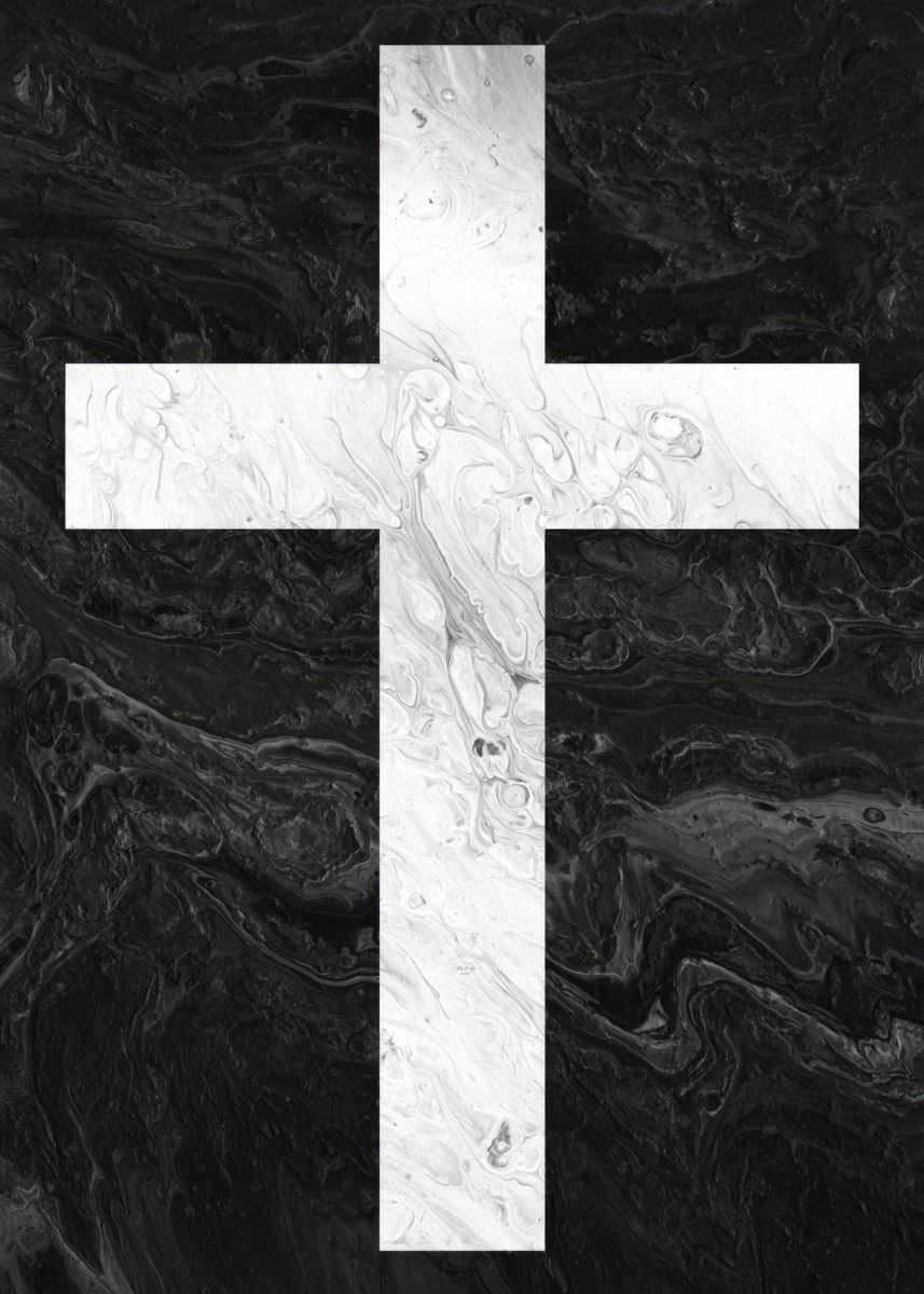 'Jesus Cross' Poster, picture, metal print, paint by REAL VINTAGE ...