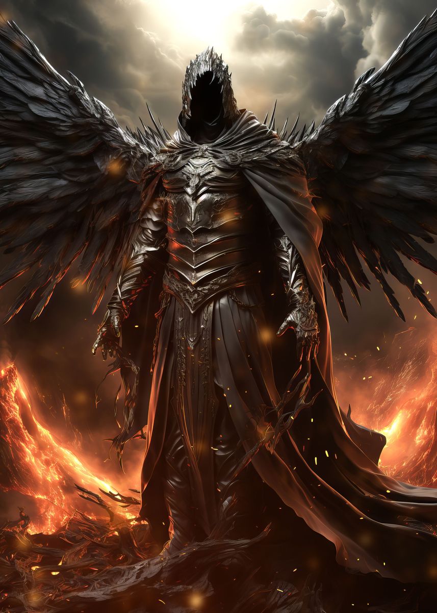 'Raven Knight' Poster, picture, metal print, paint by Karolina ...