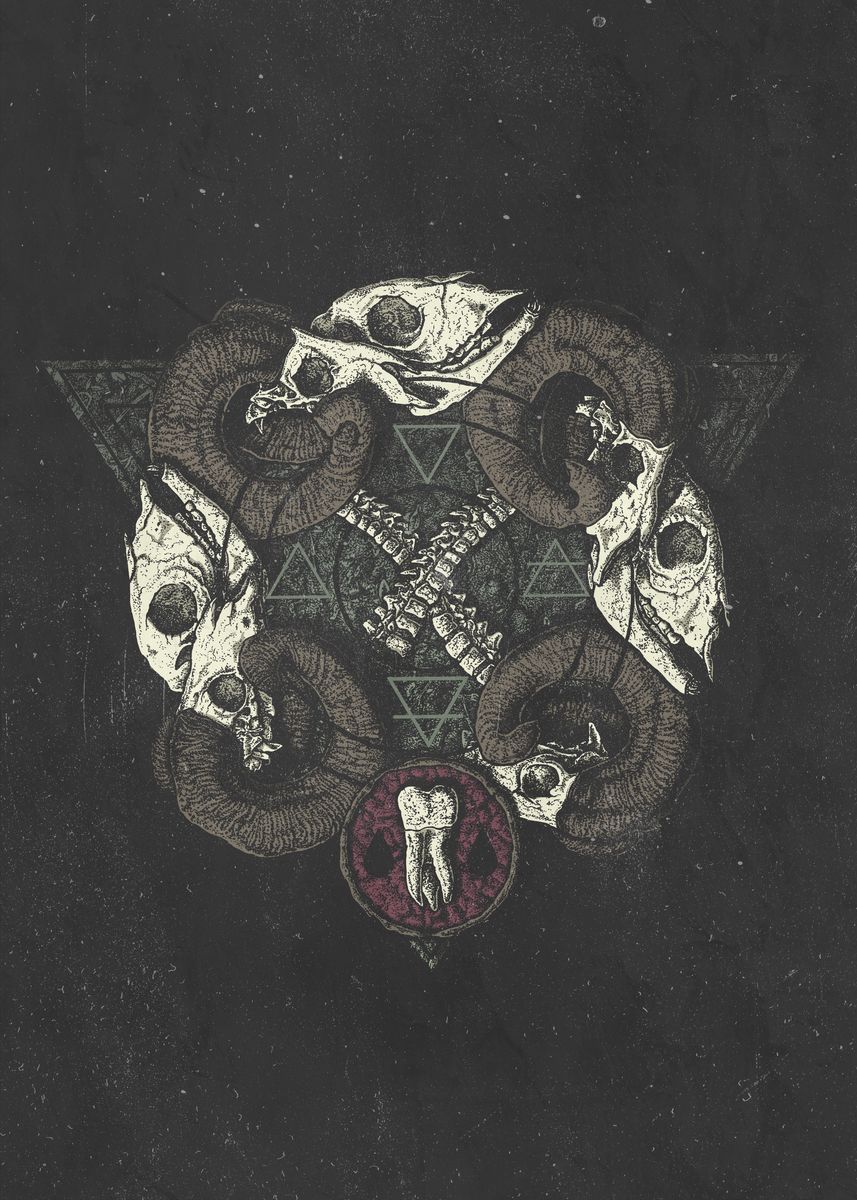 'Death Cycle' Poster, picture, metal print, paint by Alchemy London ...