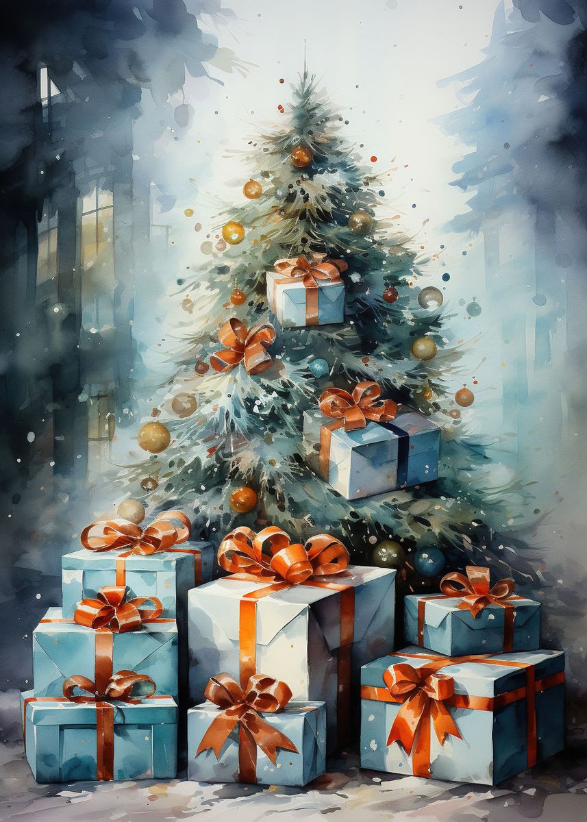 'Watercolor Wonderland' Poster, picture, metal print, paint by Senja ...