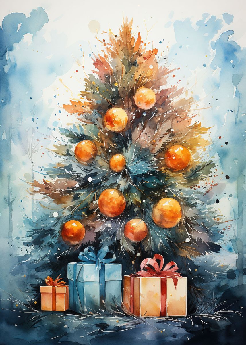 'Winter Whimsy' Poster by Senja Kolesnyk | Displate