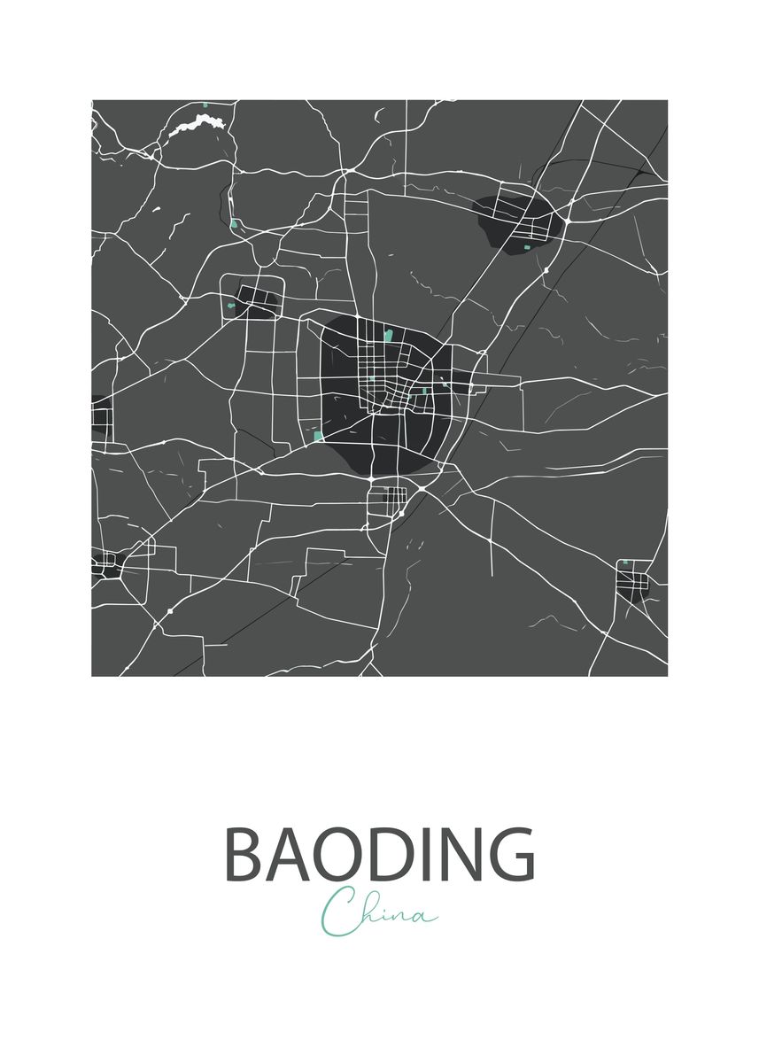 'Baoding China' Poster, picture, metal print, paint by Jess Kilfoil ...