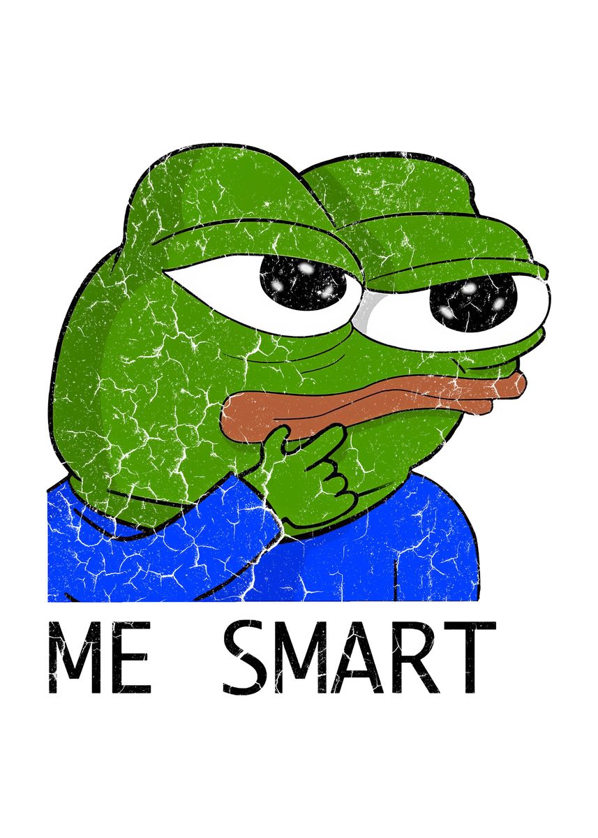 'me smart' Poster, picture, metal print, paint by slaway tokthil | Displate