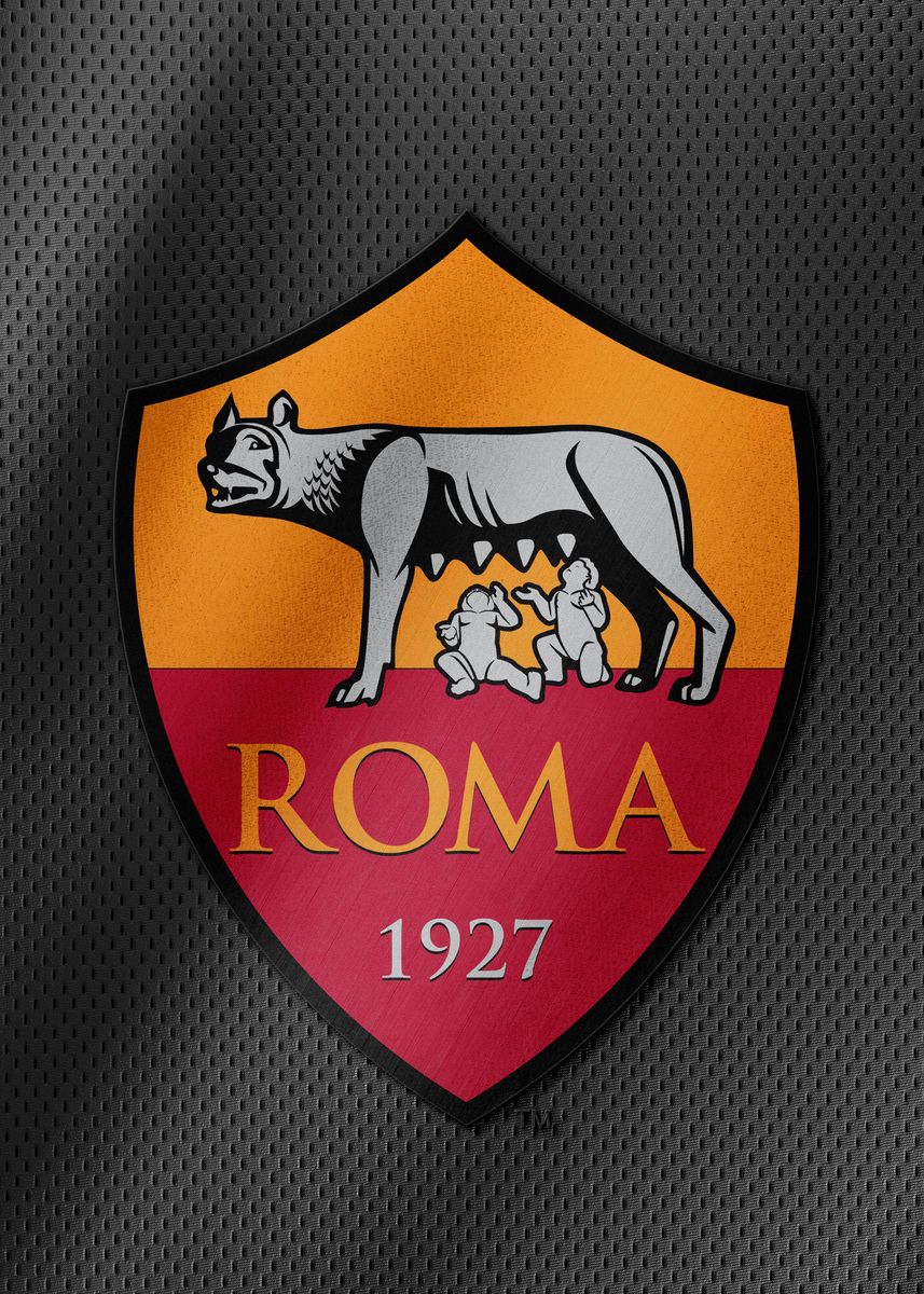 'AS Roma Football ' Poster, picture, metal print, paint by Tracy ...