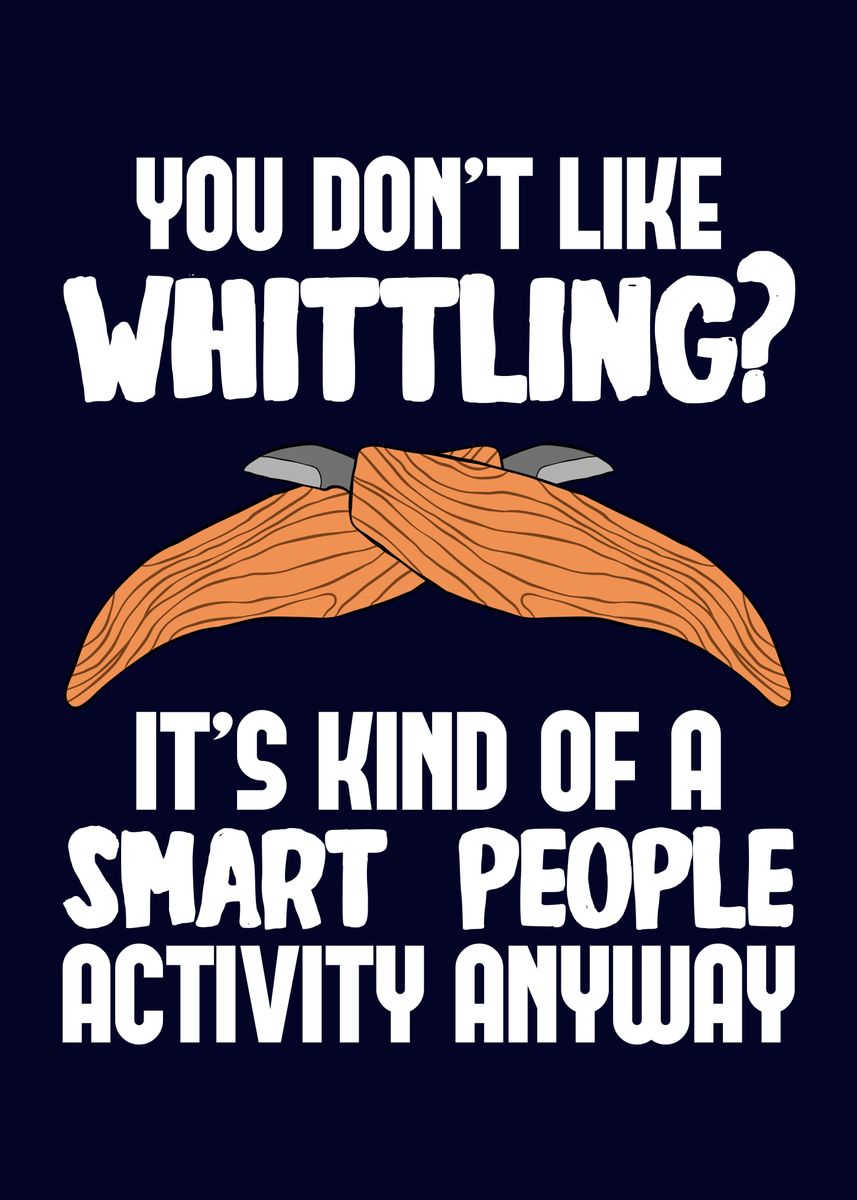 'Whittling Wood Carving' Poster, picture, metal print, paint by MzumO ...