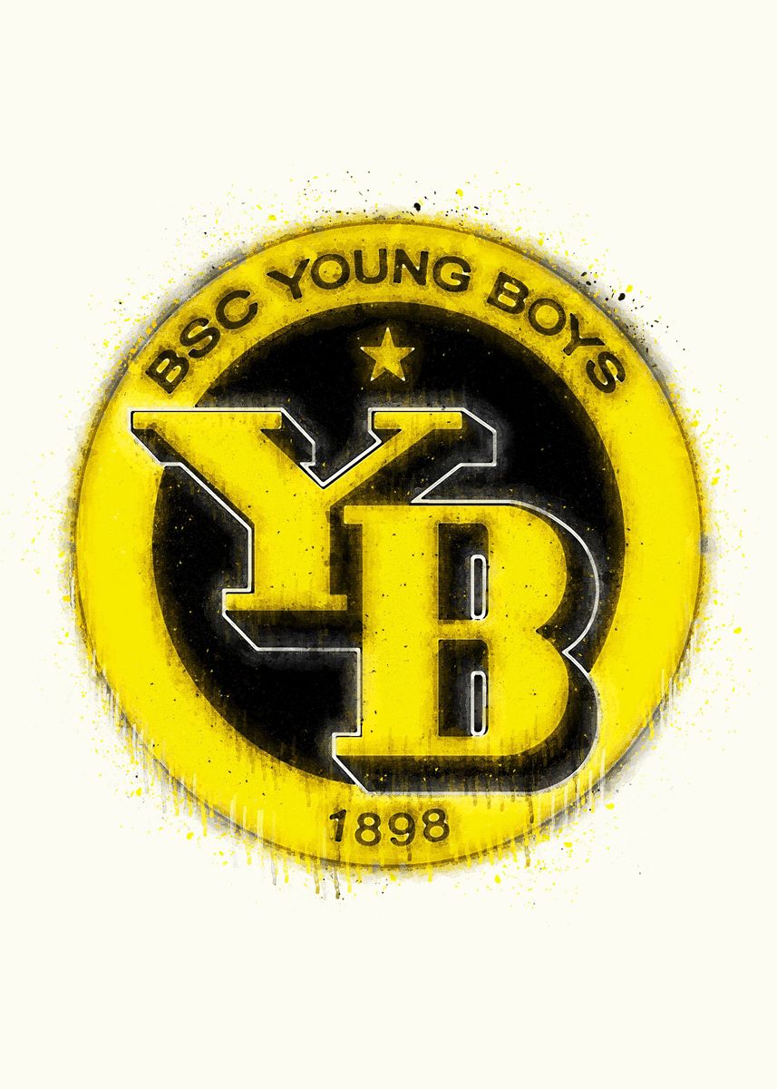 'BSC Young Boys' Poster, picture, metal print, paint by MarjorieC Newlin | Displate