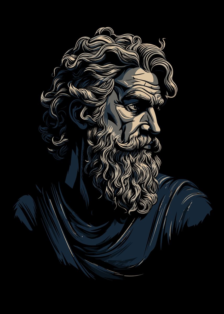 'Epictetus Philosopher' Poster, picture, metal print, paint by Mesh ...