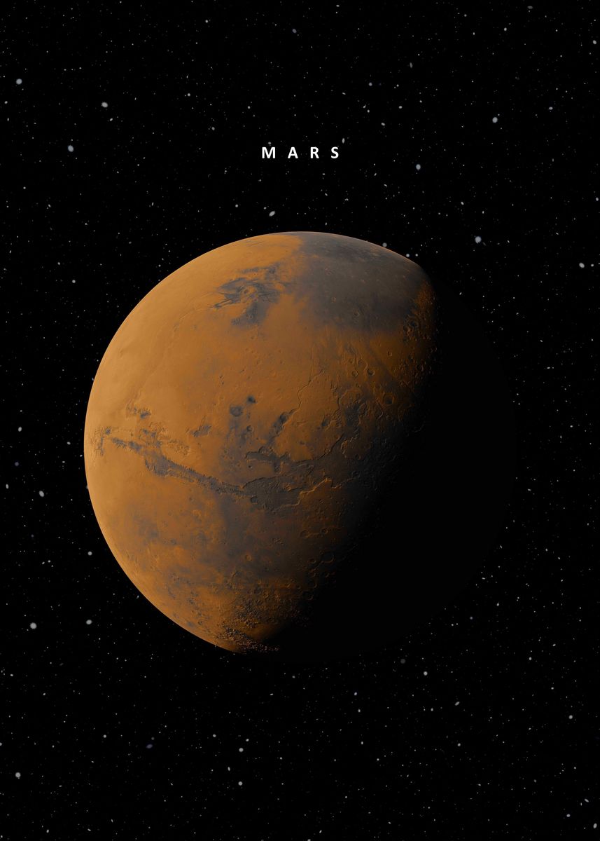 'Mars Red Planet' Poster, picture, metal print, paint by gani ismail ...