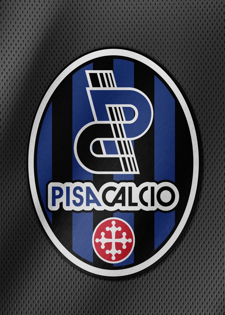 'AC Pisa 1909 Football' Poster, picture, metal print, paint by Tracy ...