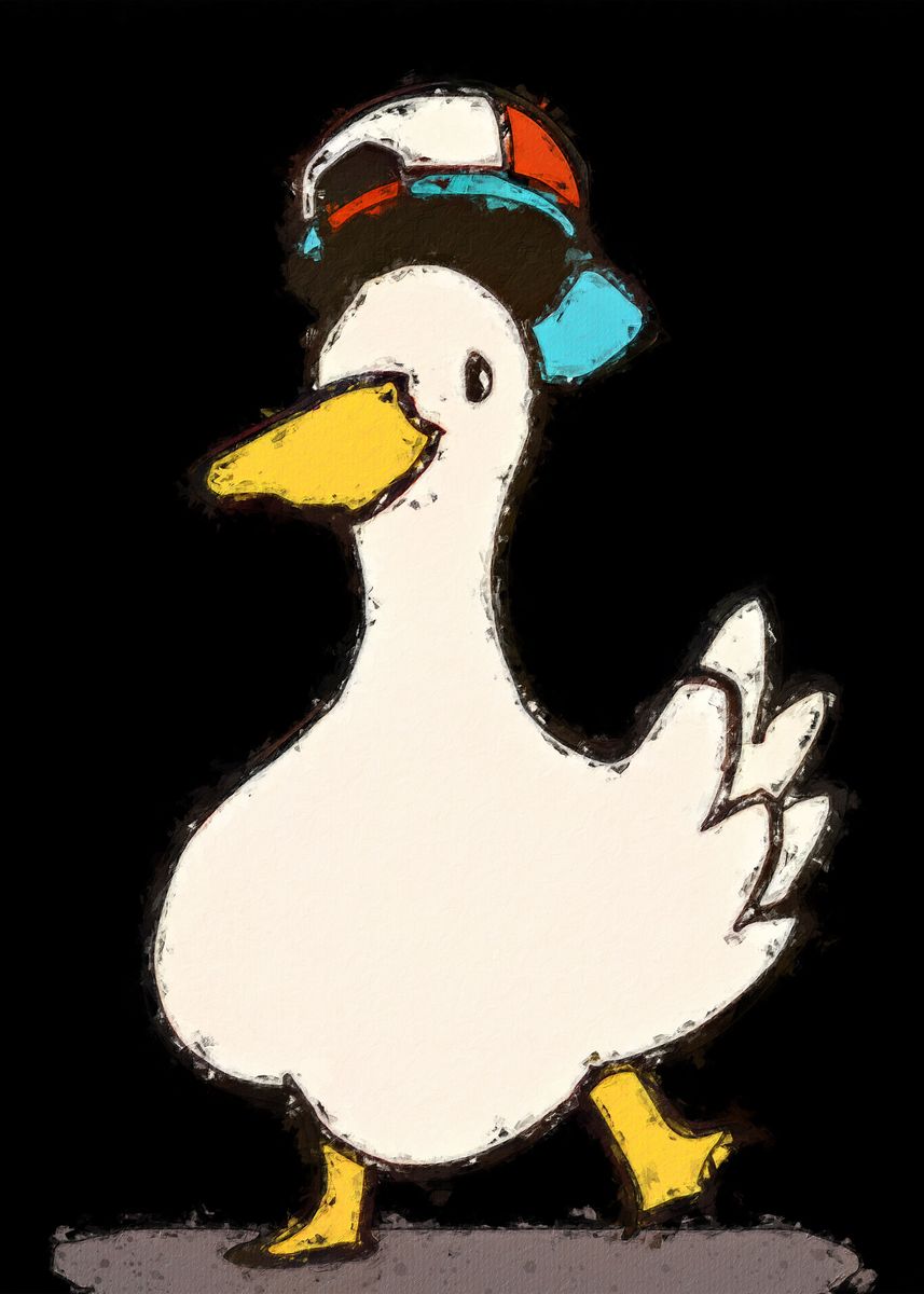 'Duck Meme' Poster, picture, metal print, paint by Meme Daily | Displate