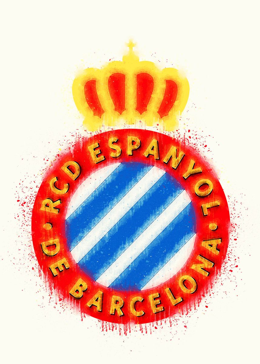 'RCD Espanyol' Poster, picture, metal print, paint by MarjorieC Newlin ...