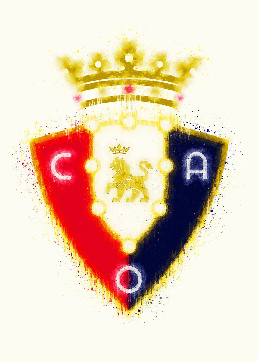 'Osasuna FC' Poster, picture, metal print, paint by MarjorieC Newlin ...