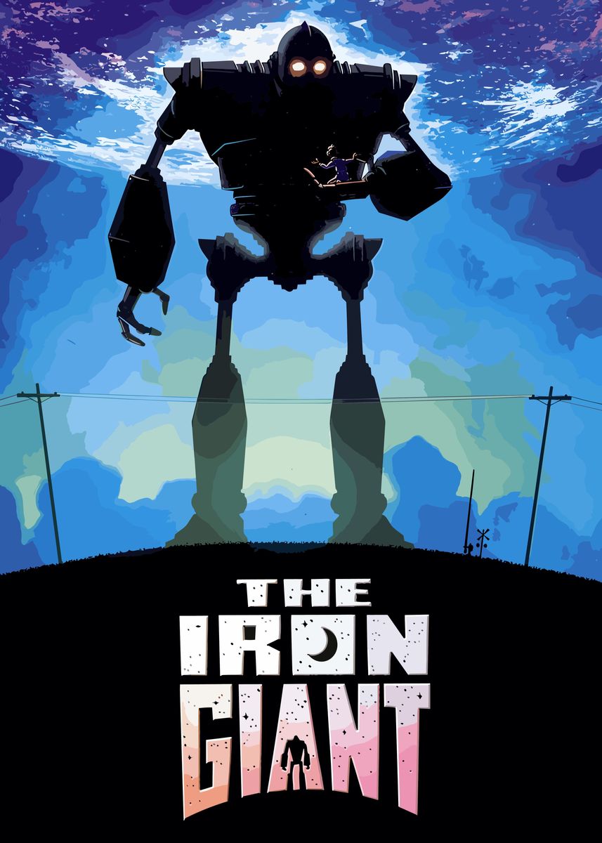 'iron giant' Poster, picture, metal print, paint by red Bone | Displate