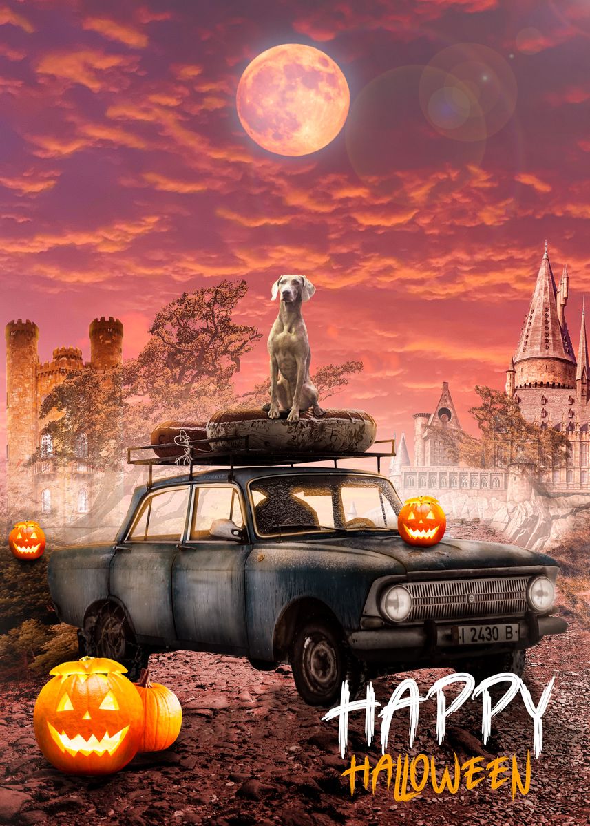 'Halloween Poster' Poster, picture, metal print, paint by INDO ART ...