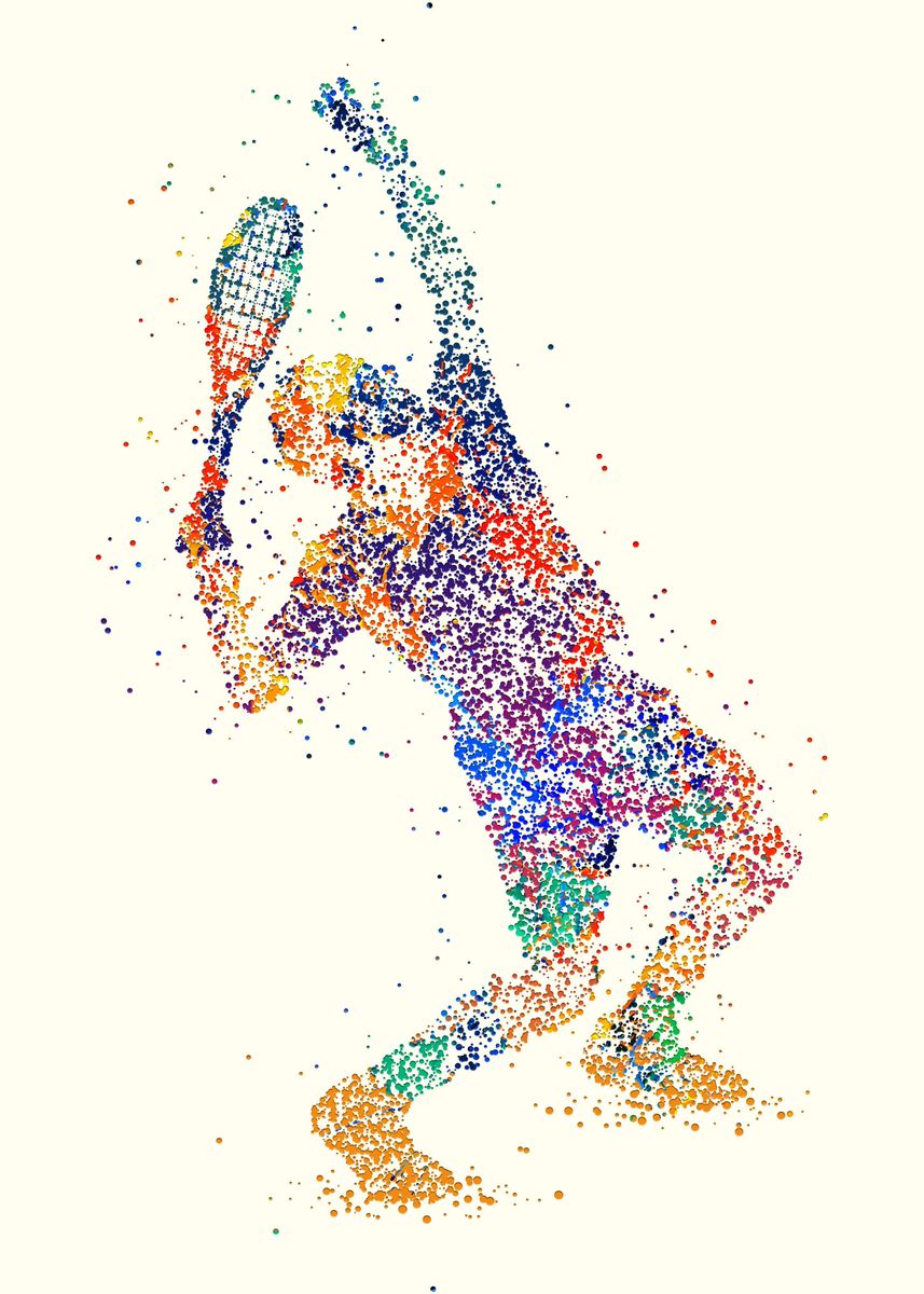 'Tennis player' Poster, picture, metal print, paint by Murray Oren ...