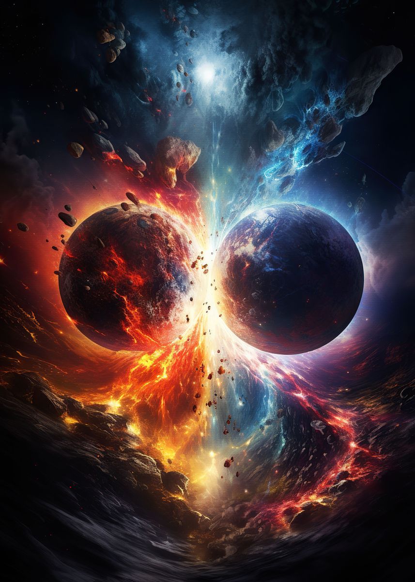 'Planets' Poster, picture, metal print, paint by Sierra Sarah | Displate