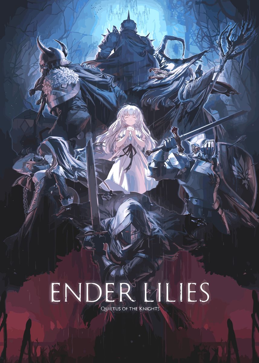 'Ender Lilies' Poster, picture, metal print, paint by Bae Irene | Displate