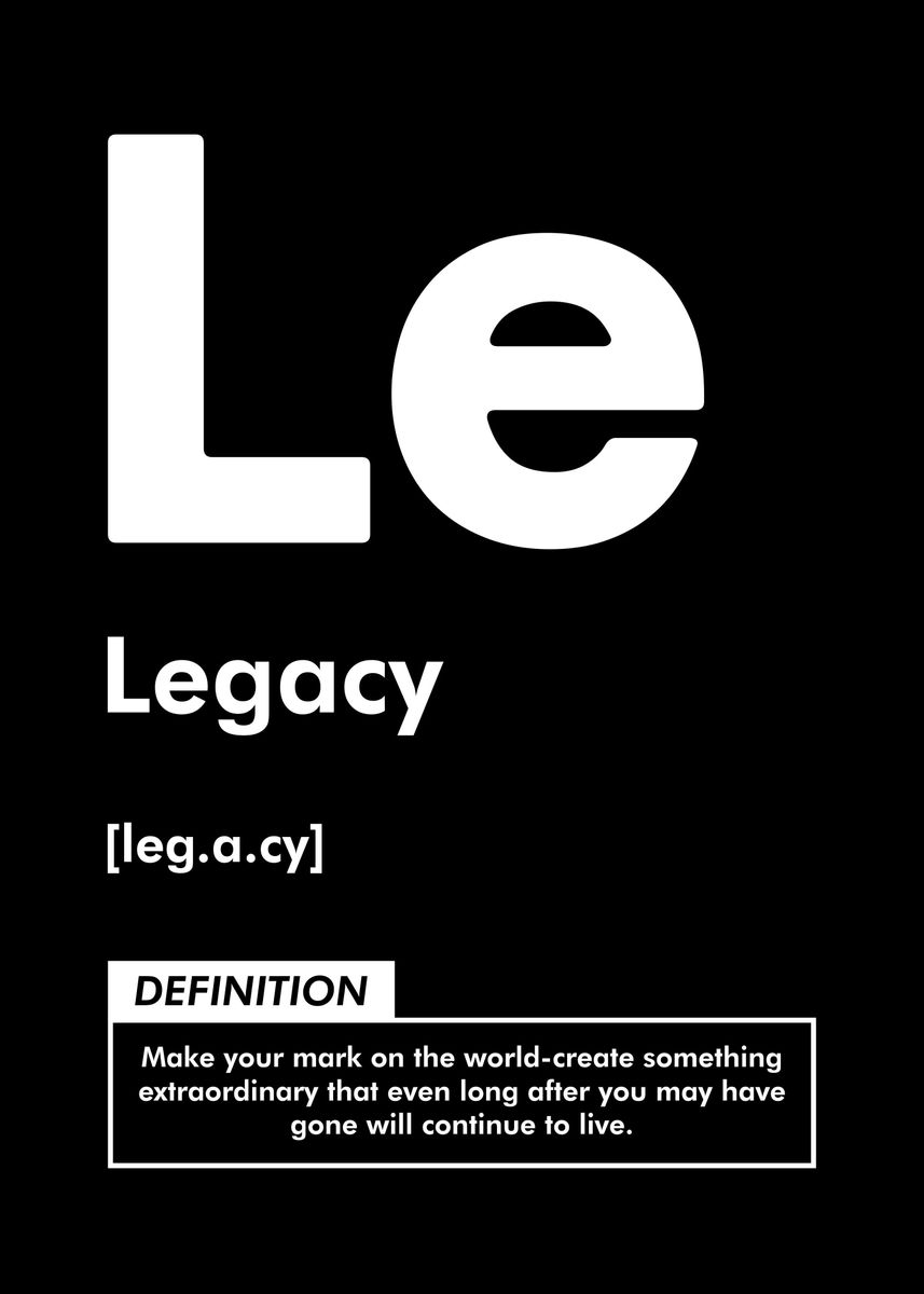 'Legacy Mindset' Poster, picture, metal print, paint by Dede Wiradinata ...