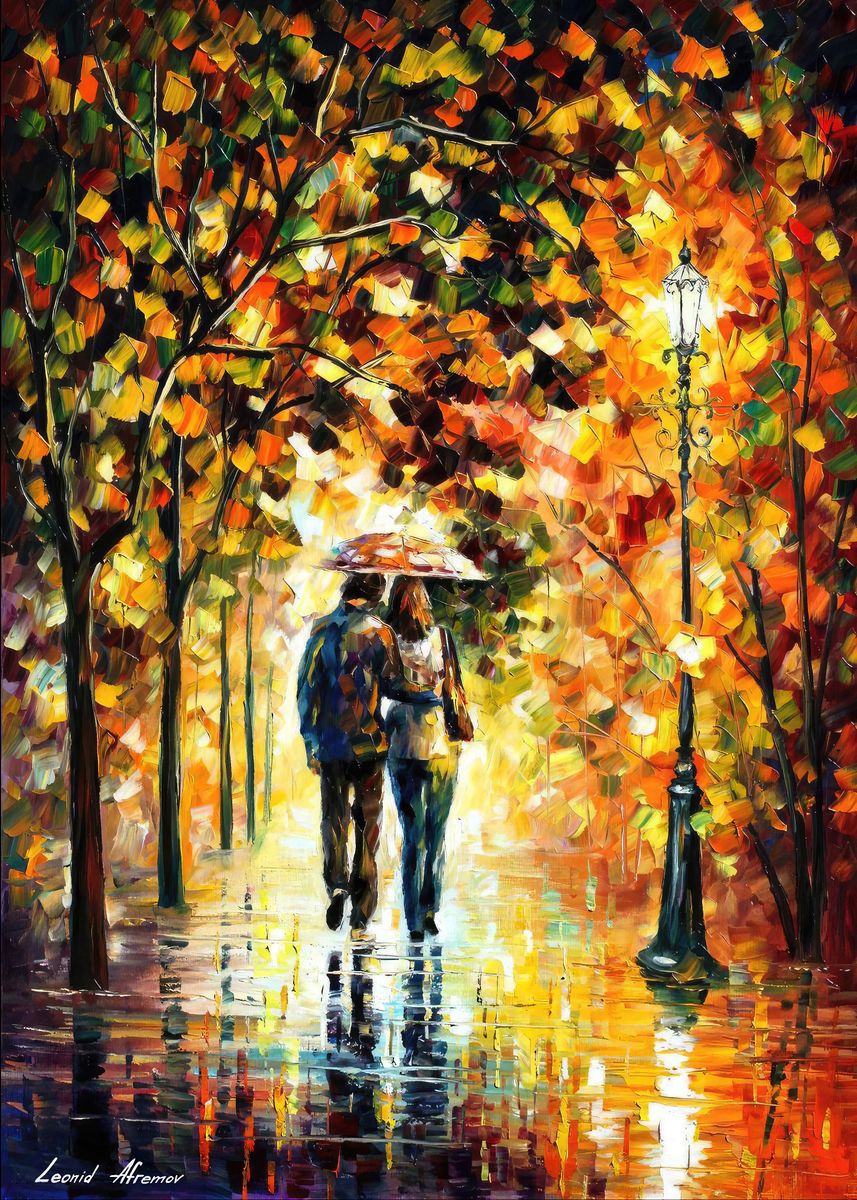 'Couple Love Art Print' Poster, picture, metal print, paint by REAL ...