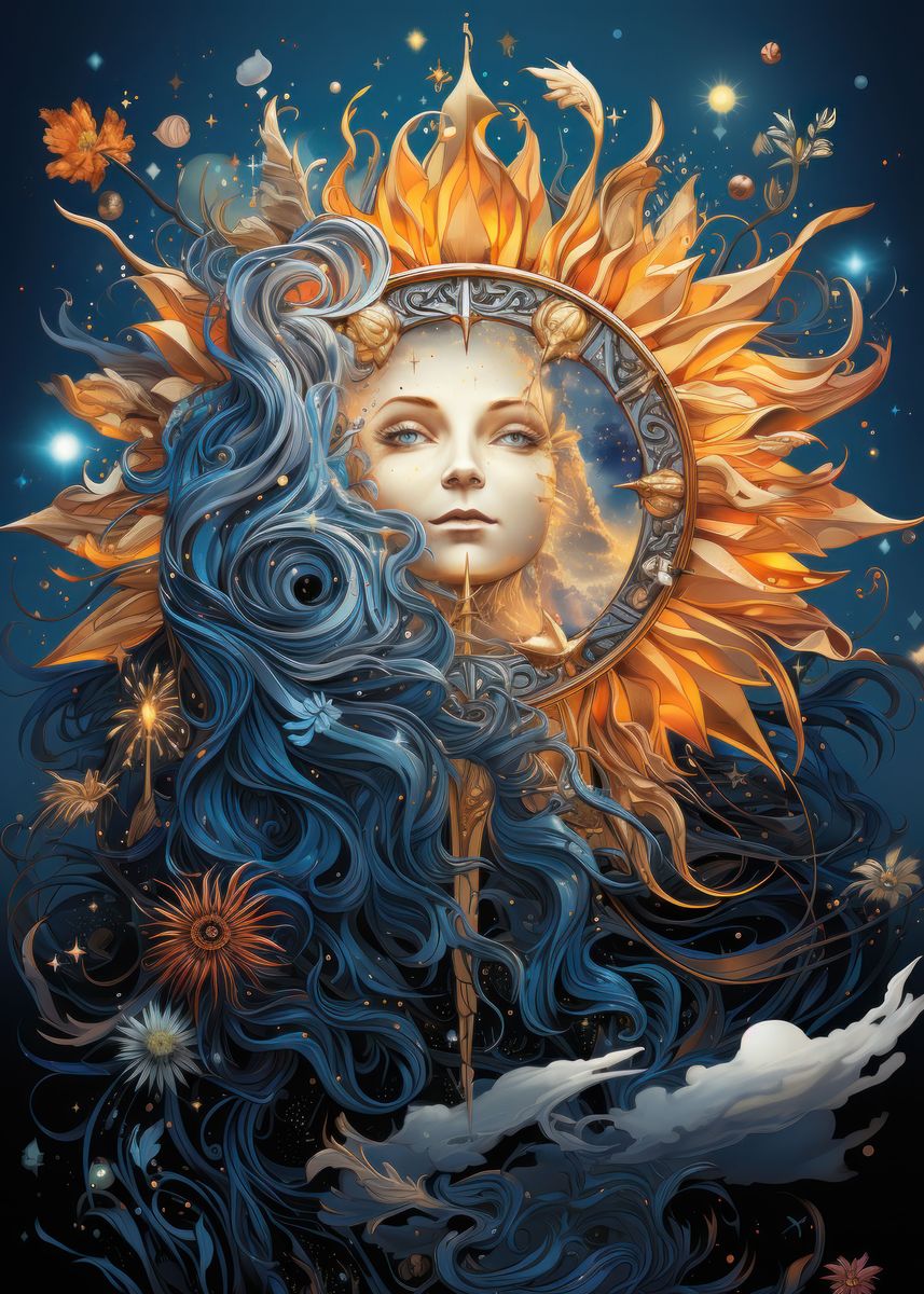 'Drawing fantasy dream' Poster, picture, metal print, paint by ...