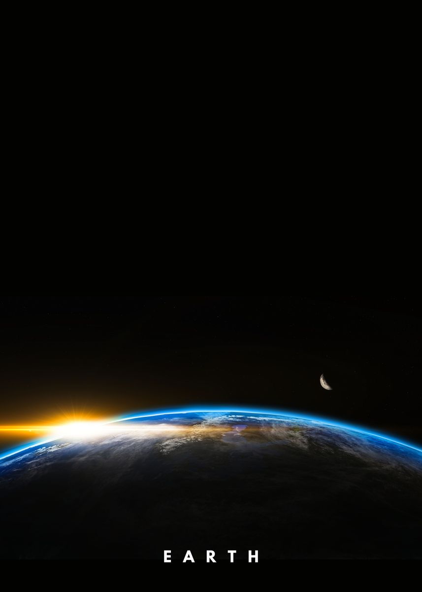 'Planet Earth' Poster, picture, metal print, paint by Tech Manis | Displate