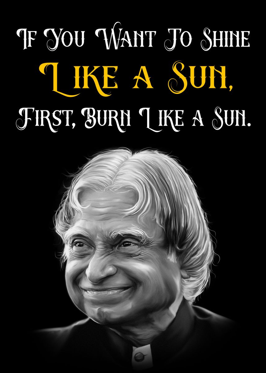 'Abdul kalam Quotes' Poster, picture, metal print, paint by Gowtham ...