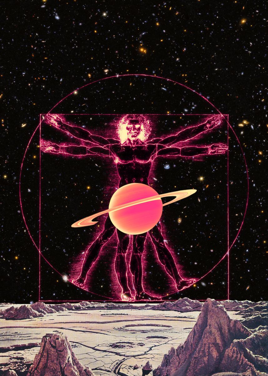 'Vitruvian' Poster, picture, metal print, paint by Ishan Mishra | Displate