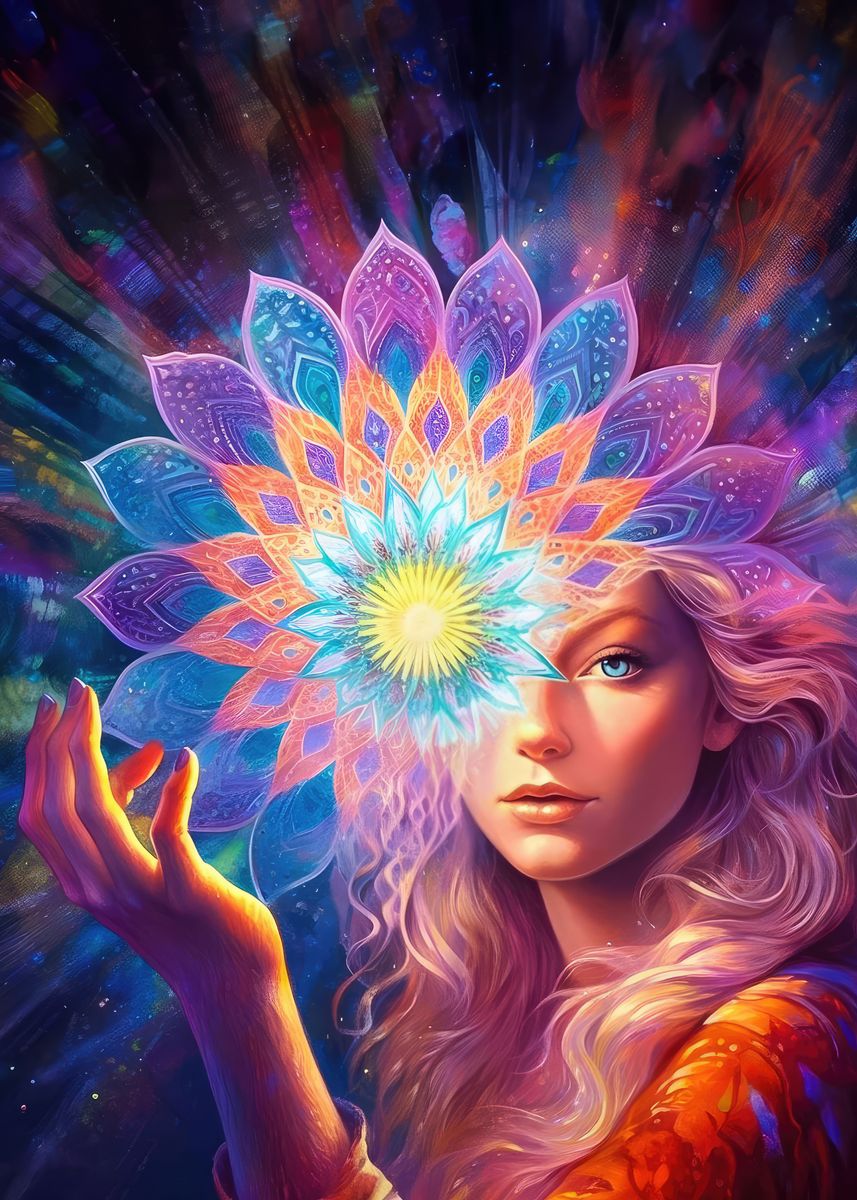 'Inner Mandala' Poster, picture, metal print, paint by ...