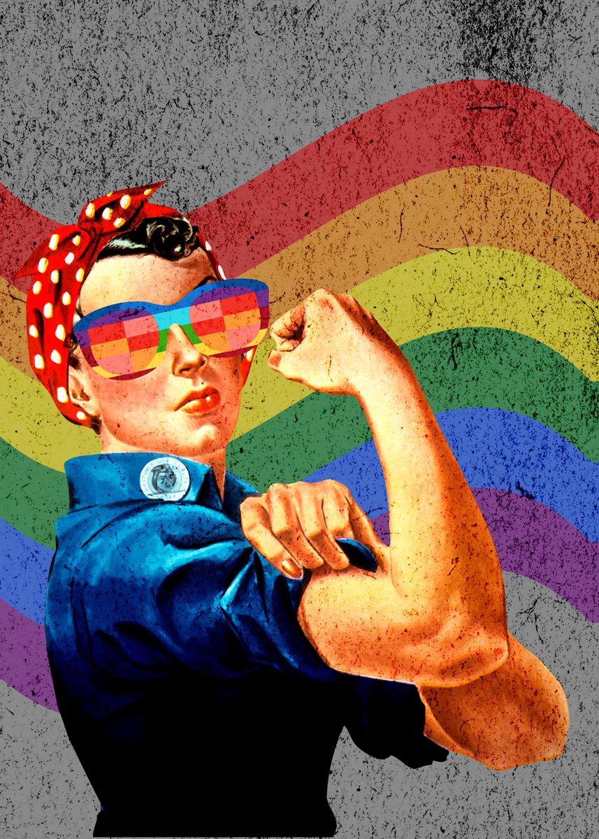 'ROSIE PRIDE SUNGLASSES' Poster, picture, metal print, paint by Atomic ...