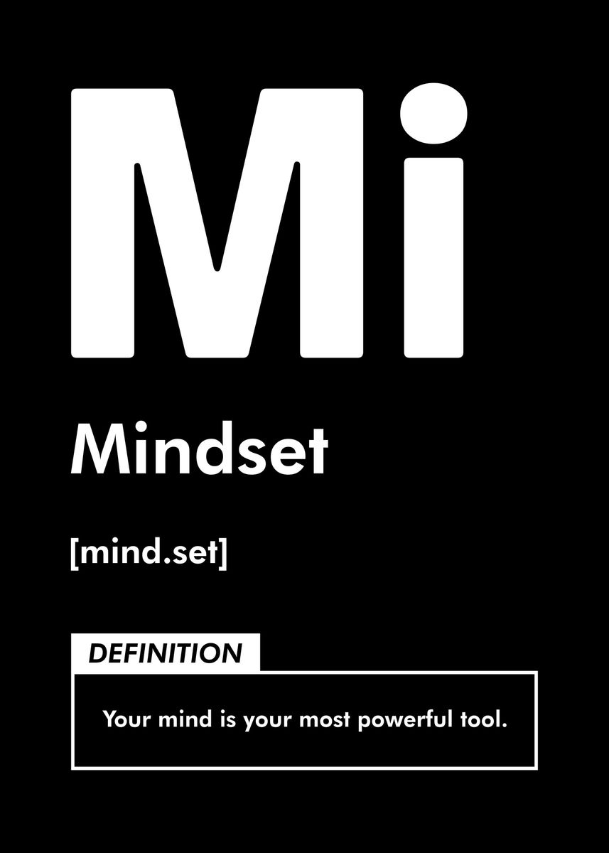 'Mindset' Poster, picture, metal print, paint by Dede Wiradinata | Displate