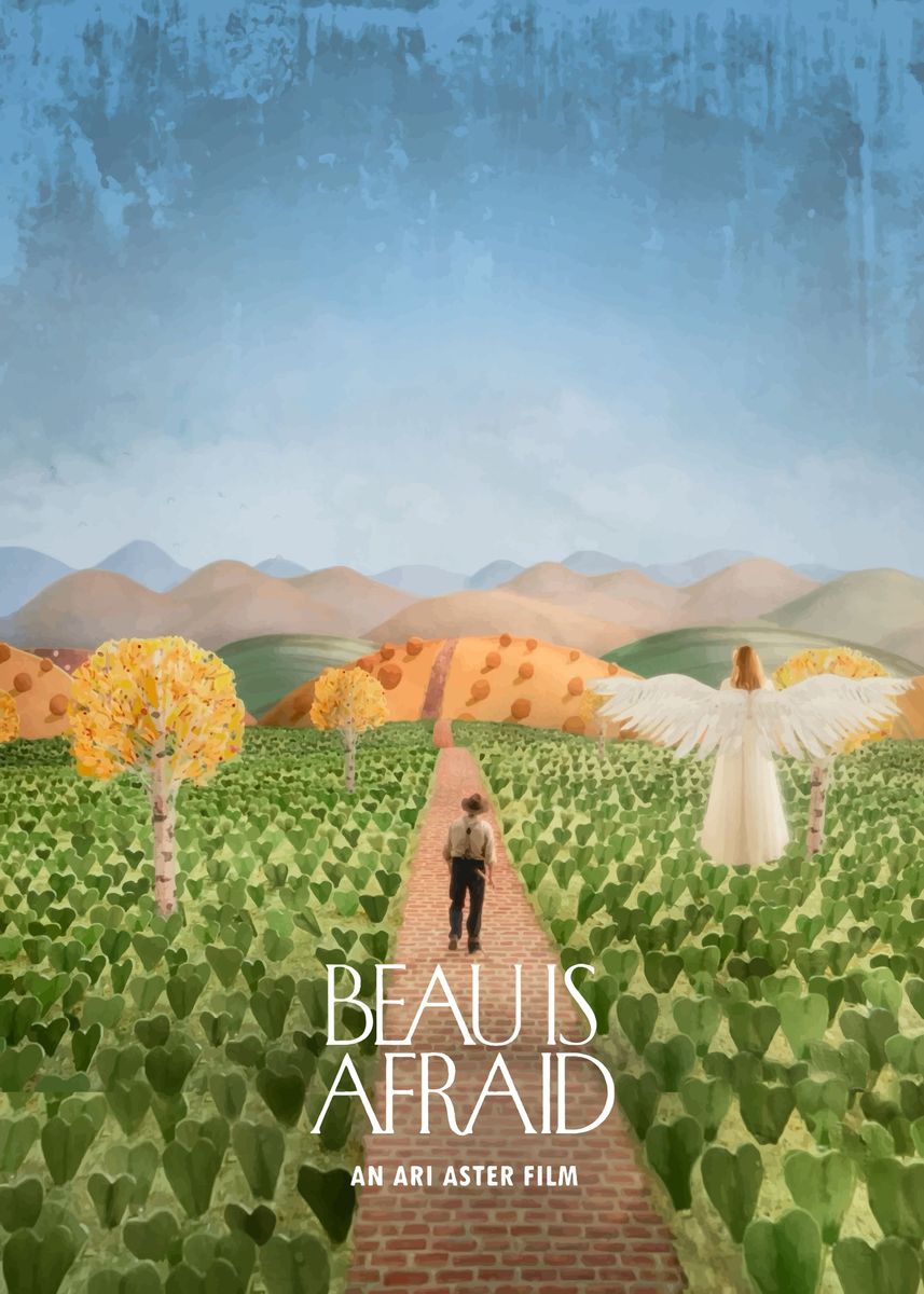 'Beau Is Afraid' Poster, picture, metal print, paint by Bo Kev | Displate