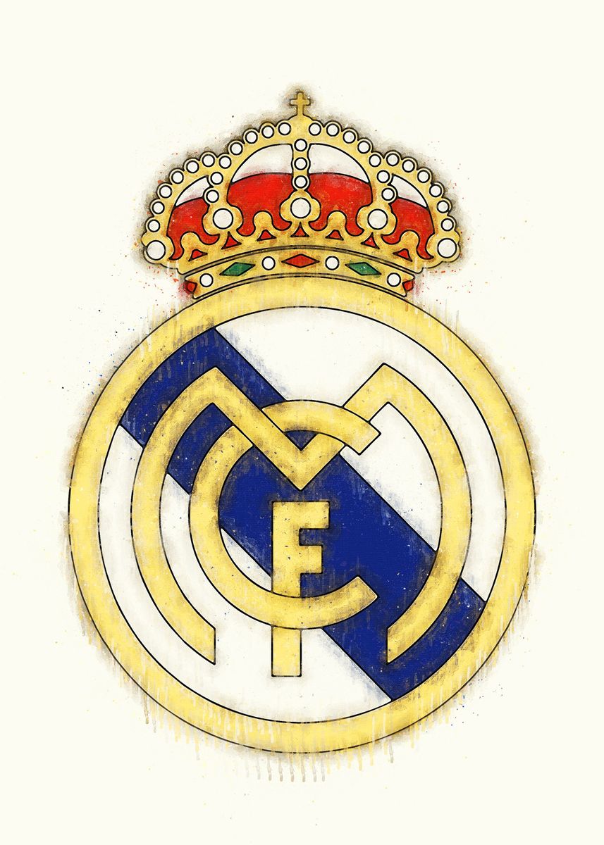'Real Madrid CF' Poster, picture, metal print, paint by MarjorieC ...