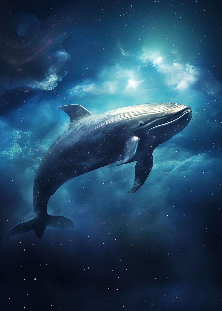 'Celestial Currents' Poster, picture, metal print, paint by Senja ...