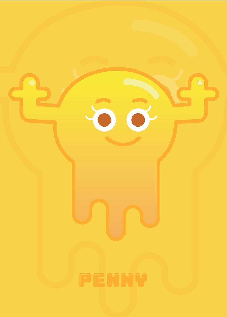 'Penny' Poster, picture, metal print, paint by Lewis Marsh | Displate