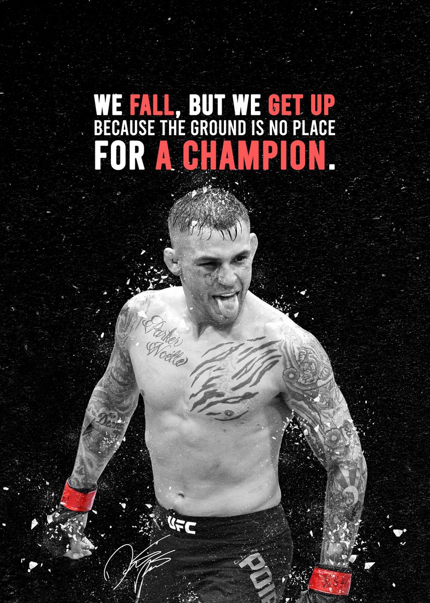 'Dustin Poirier ' Poster, picture, metal print, paint by Tina Sophia ...