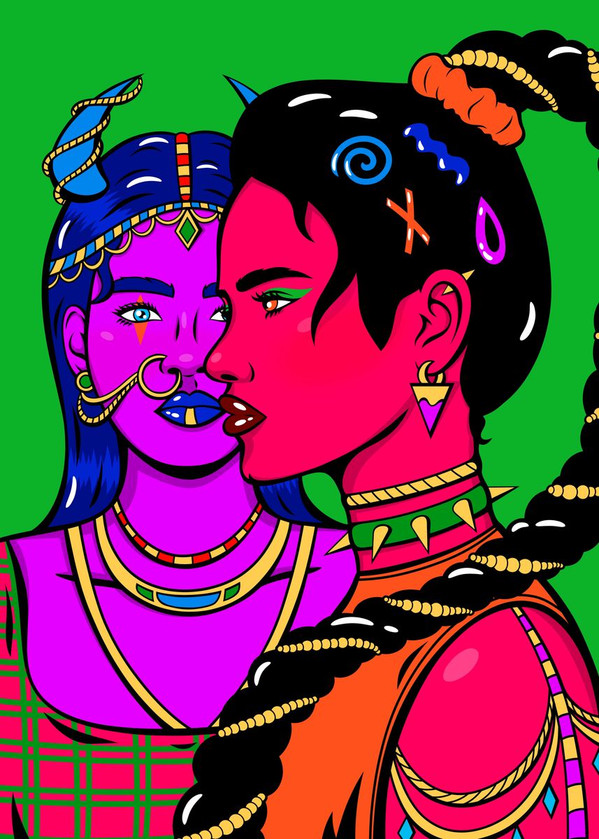 'Indian Devils' Poster by Jenny Rattina | Displate