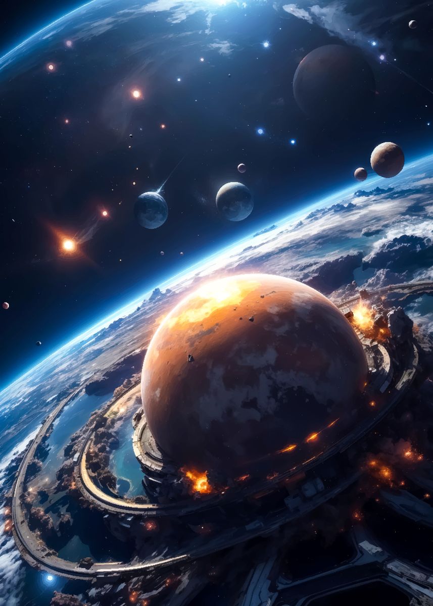 'Mega Shock' Poster, picture, metal print, paint by James Garcia | Displate