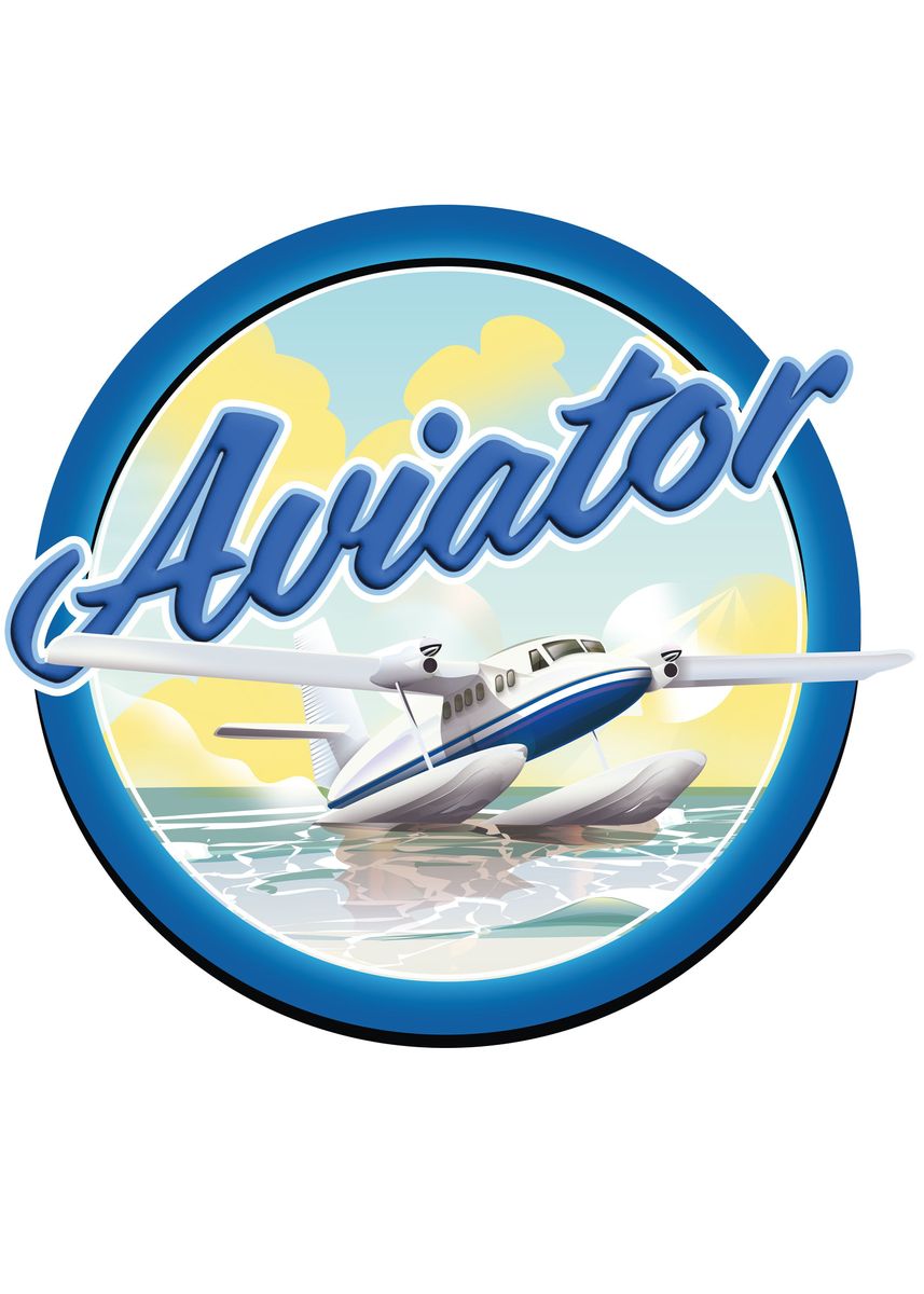 'Aviator travel logo' Poster, picture, metal print, paint by David ...