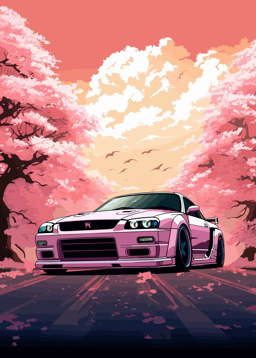'JDM Car Japan' Poster, picture, metal print, paint by Mesh | Displate