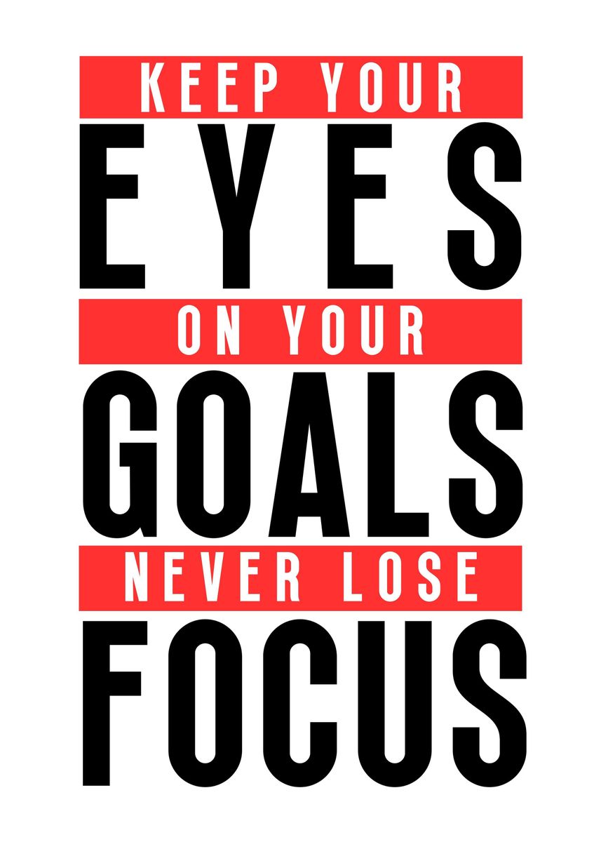 'Never Lose Focus' Poster, picture, metal print, paint by slamet ...